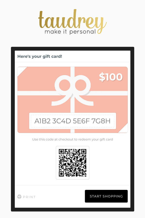 taudrey Gift Card
